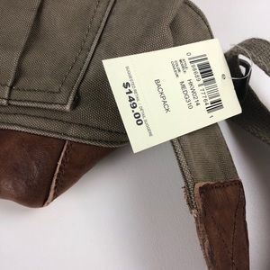 Lucky Brand | Bags | Lucky Brand Collectibles Canvas Leather Backpack ...